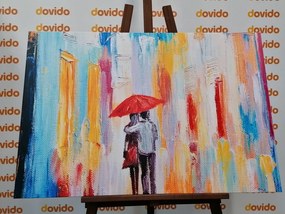 Obraz procházka v dešti - 90x60 cm