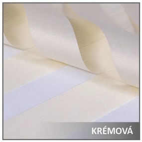 Roleta Den a Noc neinvazivní Premium Krémová 74x220 cm