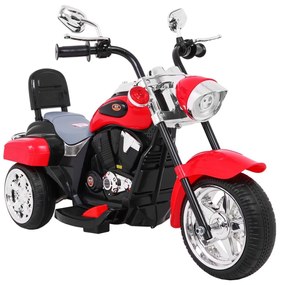 Ramiz Elektrická motorka Chopper červená