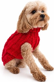 Pet Amour Amour svetr pro fenky a kočky red Velikost: 34