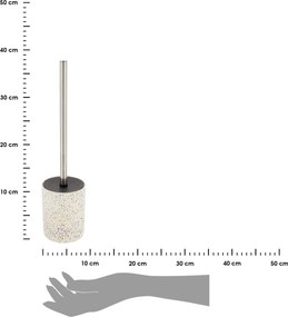 WC štětka Terrazzo, kombinace barev/s prvky v barvě nerezu, 380 ml
