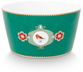 Pip Studio Love Birds miska Ø 15cm, zelená (velká porcelánová miska)
