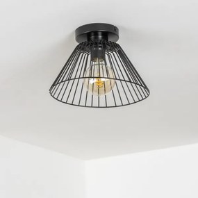 Brilagi - LED Přisazený lustr CERIA WIRE 1xE27/40W/230V pr. 30 cm černá
