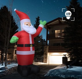 vidaXL Vánoční nafukovací Santa Claus LED IP20 600 cm XXL [284384]