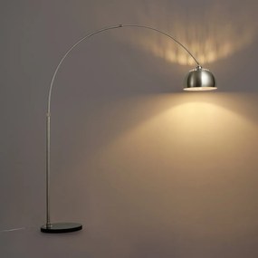 Moderní oblouková lampa z oceli s nastavitelným ramenem - Grande