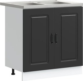 Kuchyňská skříň Kalmar Černá 80 x 46 x 81,5 cm Kompozitní dřevo 3315002