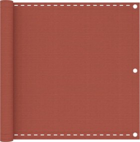 vidaXL Balkonová zástěna 90 x 300 cm HDPE [310840] Barva: Červená
