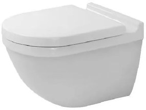 Duravit Starck 3 - Závěsné WC, Rimless, WonderGliss, bílá 25270900001