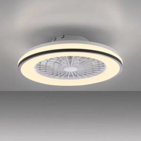 JUST LIGHT. 14447-18 - LED RGBW Stm stropní ventilátor LENO LED/44W/230V + DO