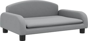 Pelíšek pro psy světle šedý 70 x 45 x 30 cm textil 171960