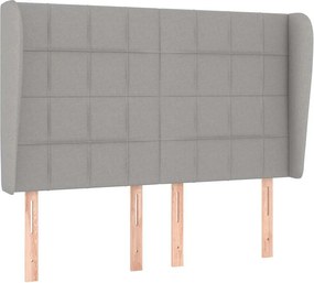 Box spring postel s matrací světle šedá 140 x 190 cm textil 3127957