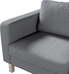 Potah na pohovku IKEA  Karlstad 2-místná, nerozkládací, krátký barva šedá látka pletený vzor