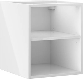 Mexen Box-A, otevřená skříňka s policí 40 cm, lesklá bílá, 91AX2-0400-470-0-00