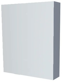 Mereo, Mereo Koupelnová zrcadlová skříňka 60 cm, galerka, 1x dvířka levá, Multidecor, Monumentální šedá, MER-CN798G61MSO1