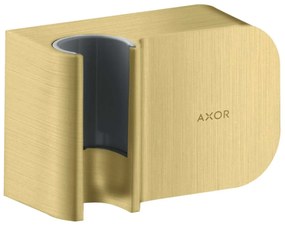 Axor One - Nástěnné kolínko s držákem, kartáčovaná mosaz 45723950