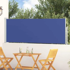 vidaXL Zatahovací boční markýza/zástěna na terasu 100 x 314 cm [48375] Barva: Modrá