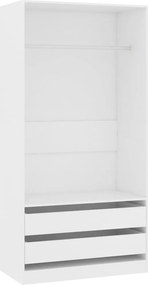 vidaXL Šatní skříň 100 x 50 x 200 cm dřevotříska [800603] Barva: kouřový dub