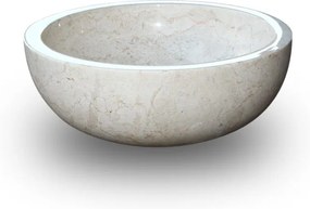 Indera Gemma 501 Ø45 cm Cream Kamenné umyvadlo leštěný mramor