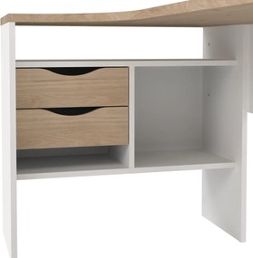 FALCO Psací stůl Felix 118 bílá/jackson hickory