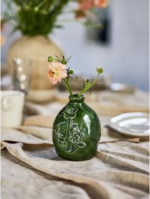 Zelená váza z kameniny (výška 13,5 cm) Ramia – Bloomingville