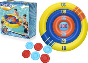 LEAN Nafukovací hra do bazénu s terčem a frisbee 140 cm Bestway 52566