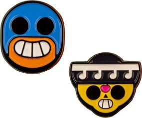 Set odznáčků Brawl Stars - Poco & El Primo Vícebarevná
