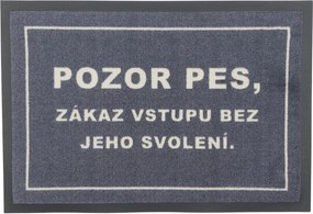 Rohožka so psím dovolením 40x60 cm – na von aj na doma, 40x60, šedá, GDmats