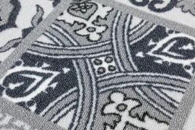 Protiskluzový koberec PATCHWORK 19 New šedý