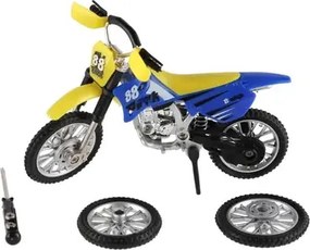 TEDDIES Prstová motorka kov/plast 12 cm / 2 barvy / Na kartě / od 3 le