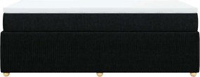 Box spring postel s matrací černá 90x190 cm textil 3285534