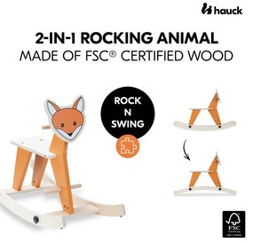 Hauck Houpací zvířátko ROCK N SWING 2v1, fox