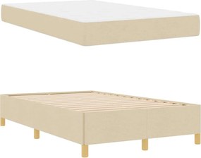 Rám postele Krémová 120 x 200 cm textil 3398932