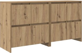 Konzole 2 ks dub artisan 70 x 41 x 75 cm Kompozitní dřevo 3393515