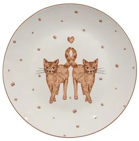 Porcelánový dezertní talíř KITTY CATS Clayre &amp; Eef KCSDP