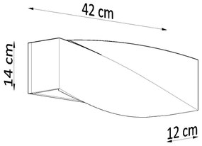 Nástěnné svítidlo SIGMA concrete