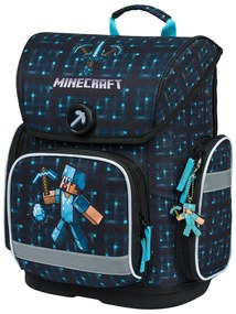 BAAGL Školní aktovka Ergo Minecraft Blue Axe