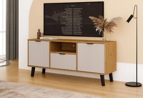 TV stolek Borg Duo 2d1s dub artisan / kašmír