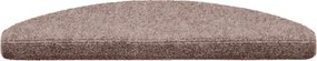 Schodové rohože samolepicí 30 ks 65 x 21 x 4 cm světle hnědé, půlkulaté, velké 3365655