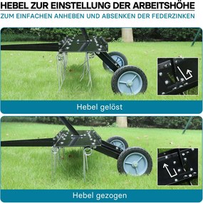 Vertikutátor Wiltec – 100 cm, černá (51705)