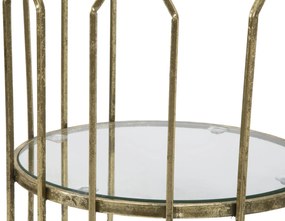 Zlatý odkládací stolek na telefon Mauro Ferretti Turin 35x71 cm