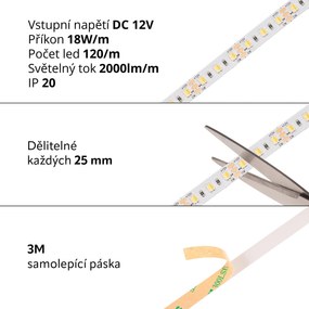 T-LED 078075 LED pásek CCT 12CCT12018 záruka 3 roky CCT