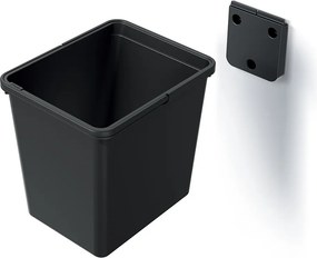 PRO Odpadkový koš SYSTEMA BASIC recyklovaný černý, objem 23l