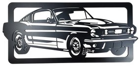 Dřevěná  dekorace Auto Ford Mustang černá