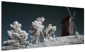Větrný mlýn, obraz (100x40cm)