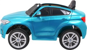 Ramiz Dětské elektrické autíčko BMW X6M lakované - modré SUV + dálkové ovládání
