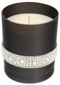 Svíčka Crystal Glass perla černá