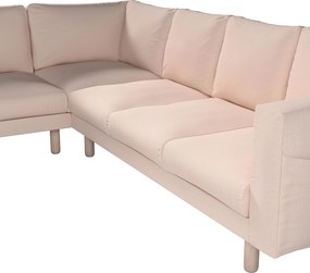 Potah na pohovku IKEA Norsborg rohová 5-místná barva růžová látka pletený vzor