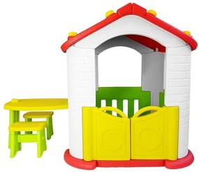Mamido Dětský zahradní domeček se stolečkem a židlemi