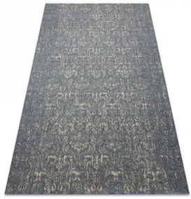 Kusový koberec vlněný JADE 45015/900 OSTA Ornament klasický modrý béžový Rozměr: 85x160 cm