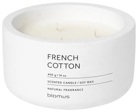 Vonná svíčka ze sojového vosku French Cotton velká FRAGA BLOMUS